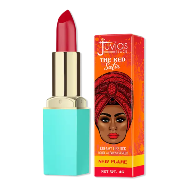 JUVIA'S PLACE The Reds Satin Creamy Lipstick - New Flame
