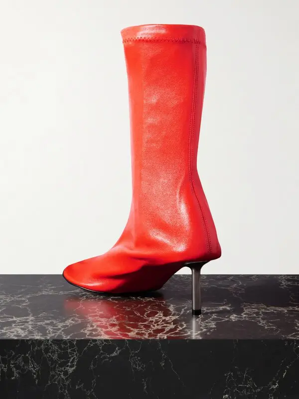 JIL SANDER Leather Ankle Boots