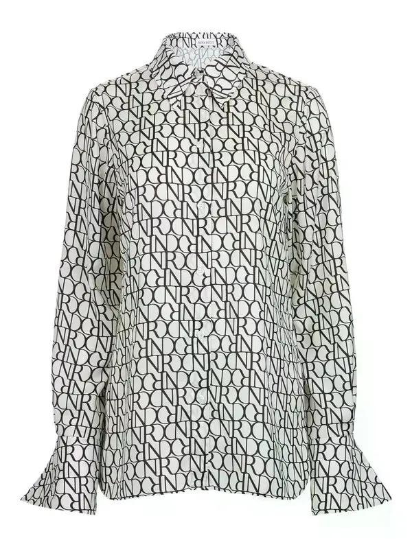 Nina Ricci Printed Bell-cuff Shirt