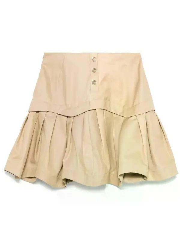 Sandro Flared Hem Cotton Skirt
