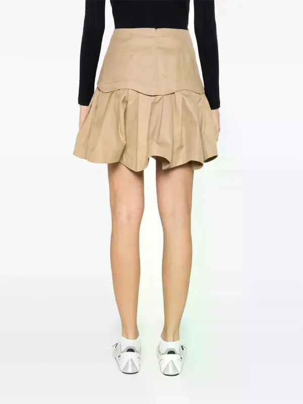 Sandro Flared Hem Cotton Skirt