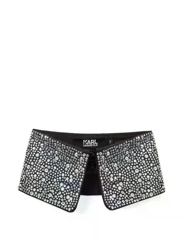 Karl Lagerfeld Rhinestone-embellished Collar - Black
