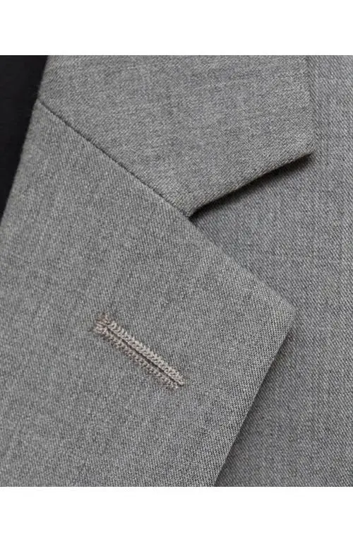 Mango Slim Fit Suit Jacket - Grey