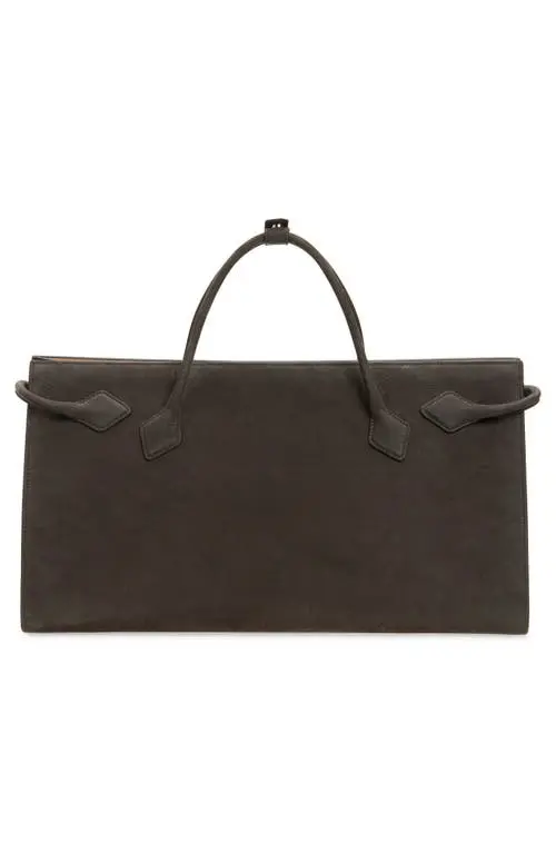 Alaïa Le Teckel Suede Tote - Anthracite