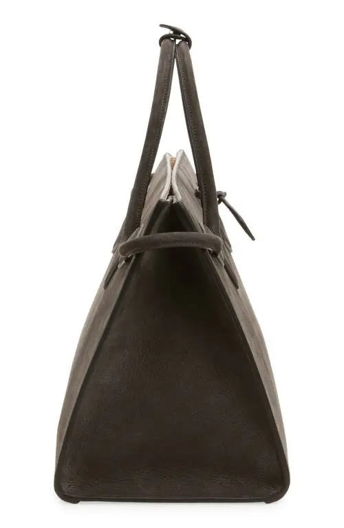 Alaïa Le Teckel Suede Tote - Anthracite