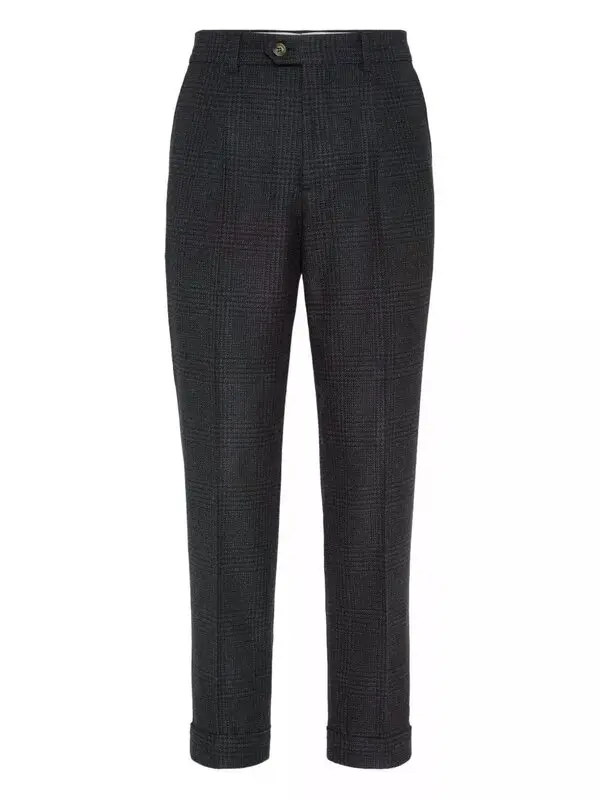 Brunello Cucinelli Virgin Wool-blend Straight-leg Trousers