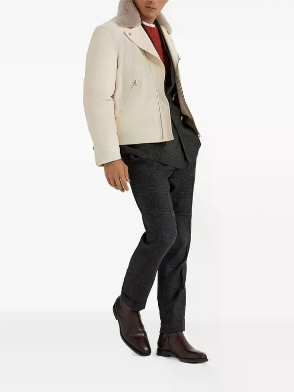 Brunello Cucinelli Virgin Wool-blend Straight-leg Trousers