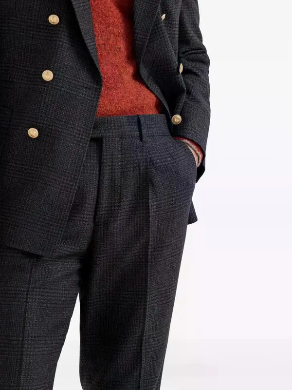 Brunello Cucinelli Virgin Wool-blend Straight-leg Trousers