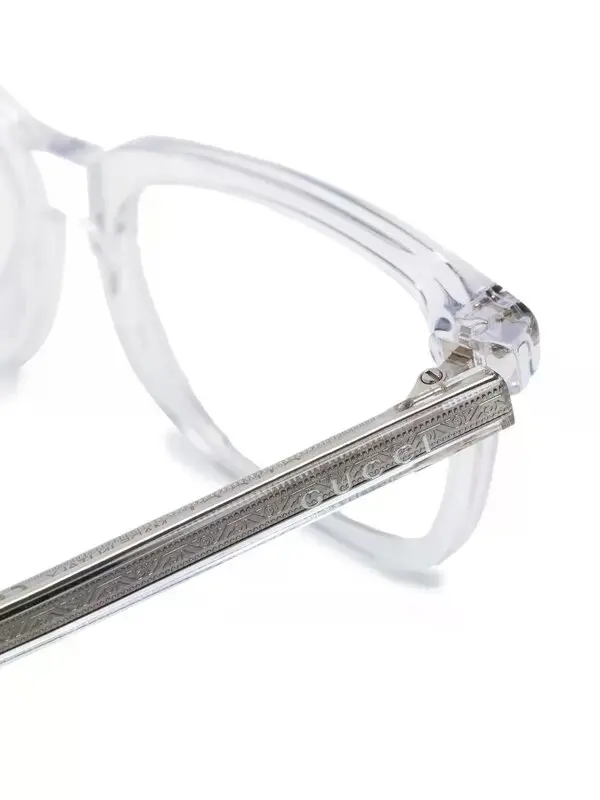 Gucci Geometric-pattern Square Glasses