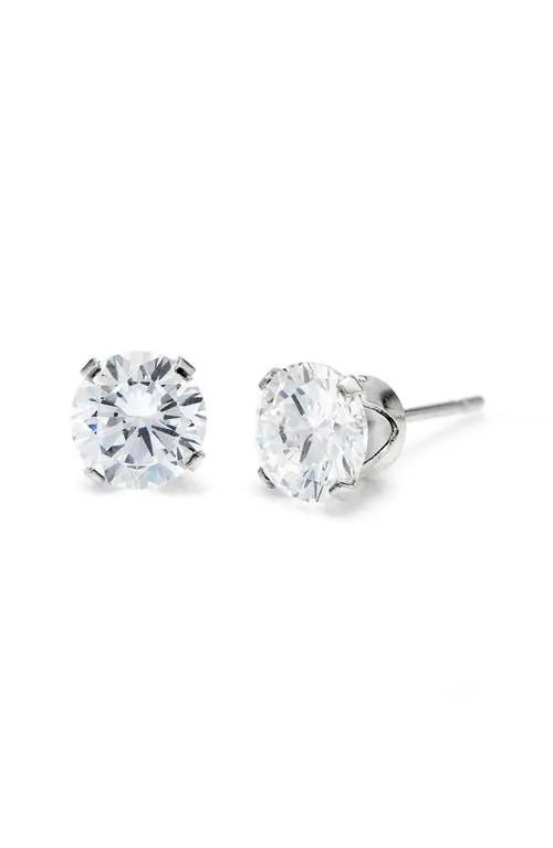 BROOK & YORK Sterling Cubic Zirconia Stud Earrings - Silver