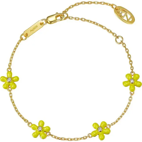 ANNA ZUCKERMAN Petit Rosie Charm Bracelet - Yellow