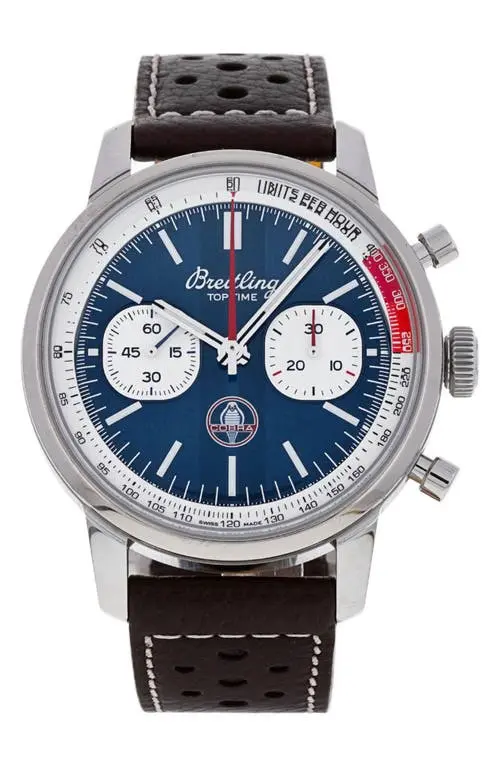 WATCHFINDER & CO. Breitling X Shelby Cobra Top Time Automatic Chronograph Watch - Blue