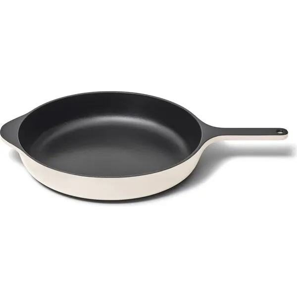 CARAWAY 12-inch Enameled Cast Iron Skillet - Cream