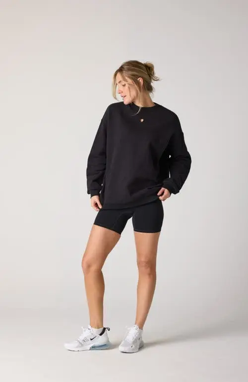 DAUGHTER LESSONS Love Crew Sweatshirt - Black