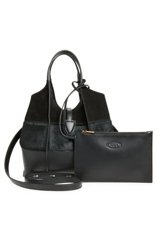 TOD'S Mini T Timeless Mixed Media Tote