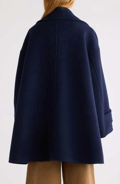 Chloé Wool Blend Coat - Evening Blue