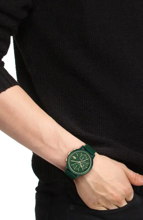 Lacoste L.12.12 Move Chronograph Silicone Strap Watch