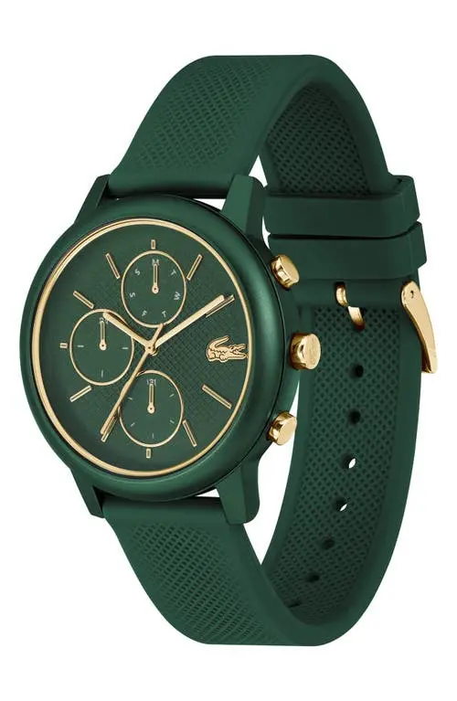 Lacoste L.12.12 Move Chronograph Silicone Strap Watch