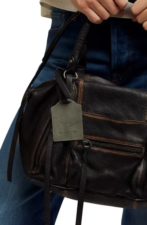 Free People Leather Emerson Tote - Black