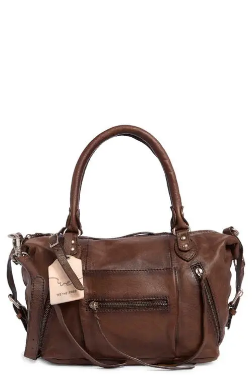 Free People Leather Emerson Tote - Espresso