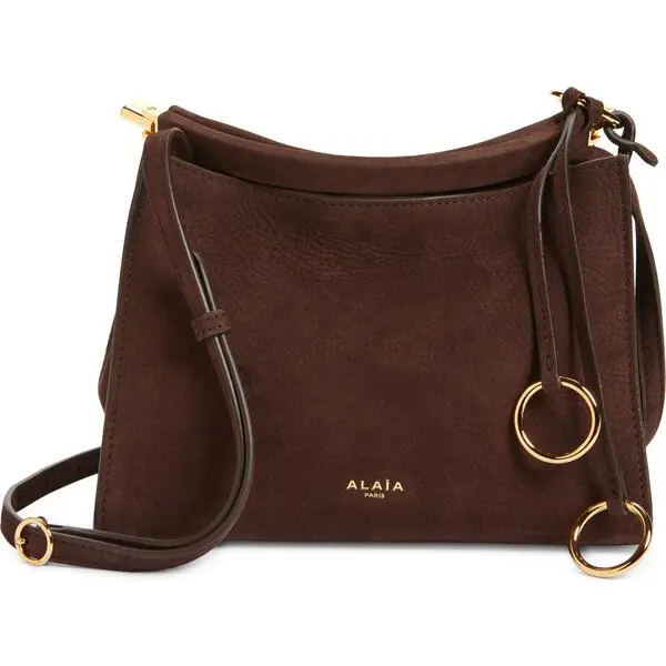 Alaïa Small Le Click Suede Shoulder Bag