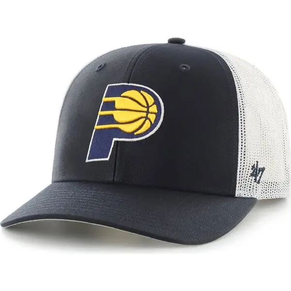 '47 Indiana Pacers Primary Logo Trucker Adjustable Hat