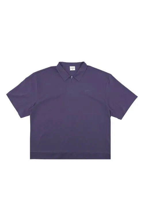 STUDENTS Lanser Zip Polo - Purple