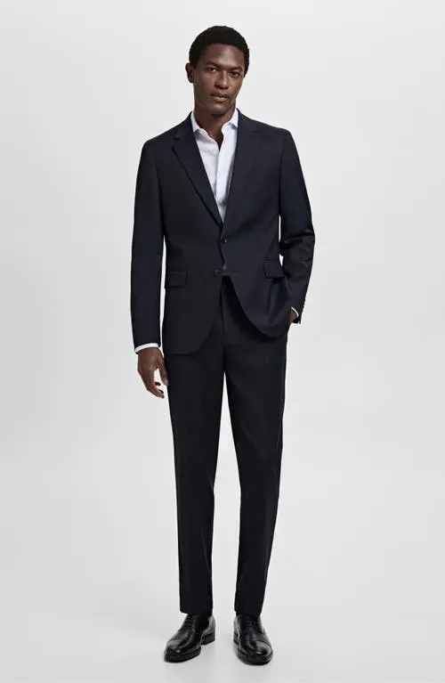 Mango Slim Fit Suit Blazer