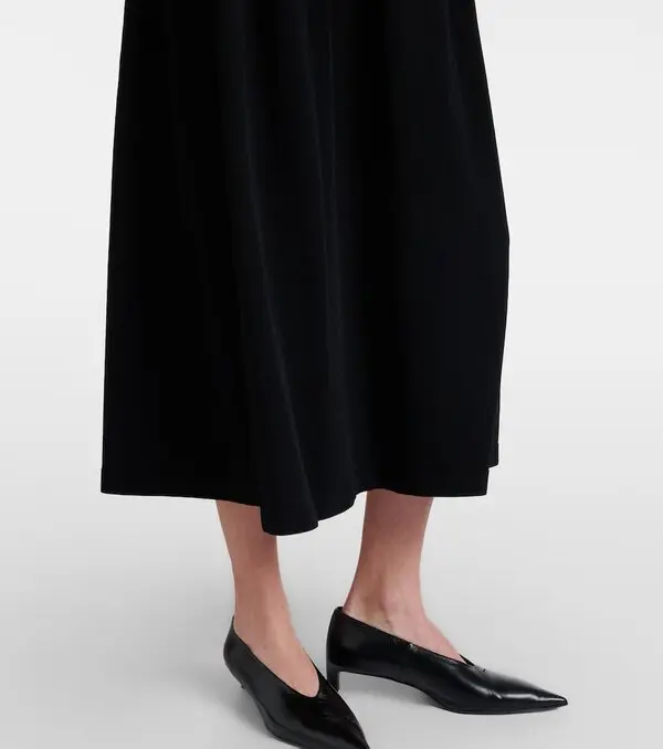 Vince Knitted High-rise Midi Skirt