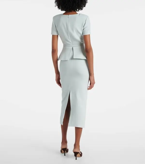 Roland Mouret Wool And Silk Midi Dress