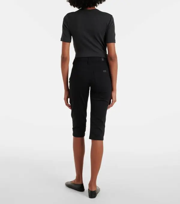 7 For All Mankind Capri Mid-rise Skinny Jeans - Black