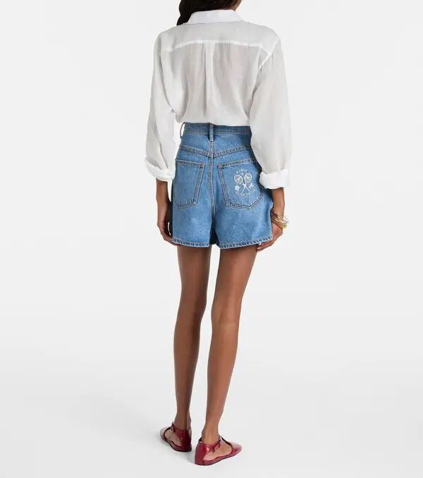 ALEMAIS Alémais Stephi High-rise Denim Shorts