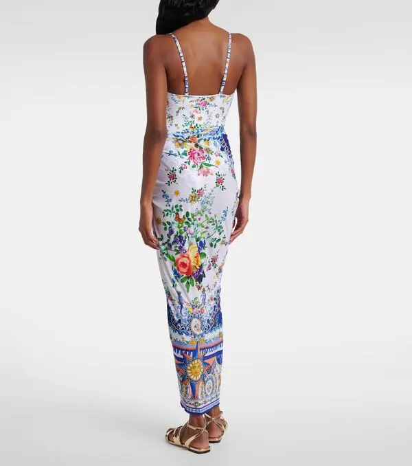 Camilla Printed Beach Cover-Up - Blue - 30% Off | Editorialist