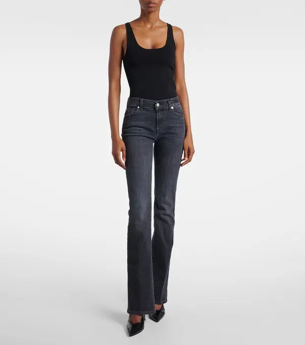 7 For All Mankind Bootcut Mid-rise Flared Jeans