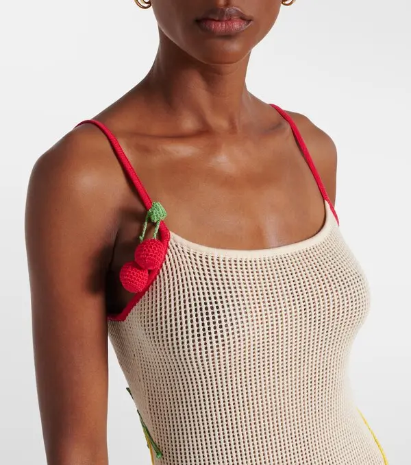 Staud Adeline Crochet Cotton Dress
