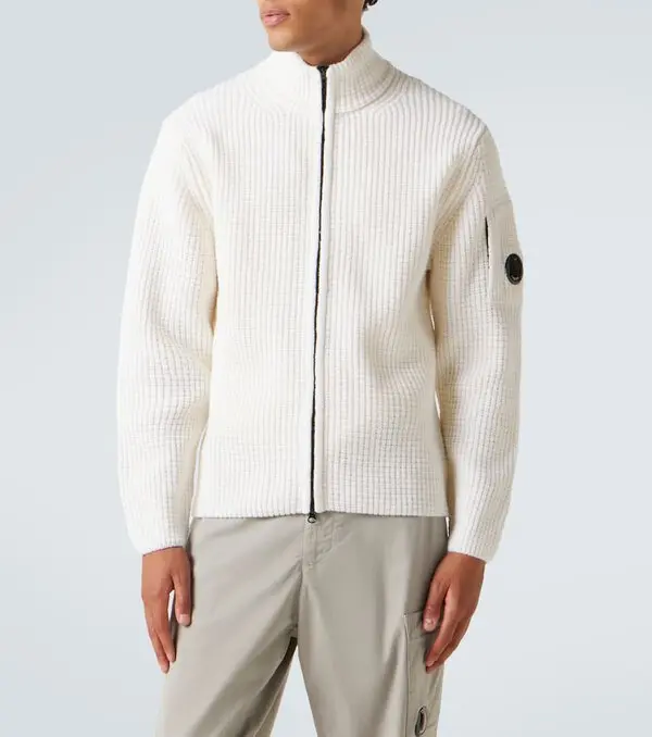 C.P. COMPANY Lens Wool-blend Jacket