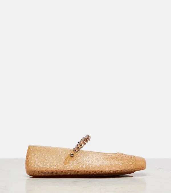 JIMMY CHOO Jelly Ballet Flats - Orange