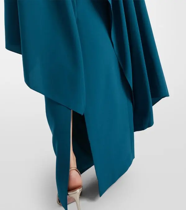 ROKSANDA Deena Caped Crêpe Gown