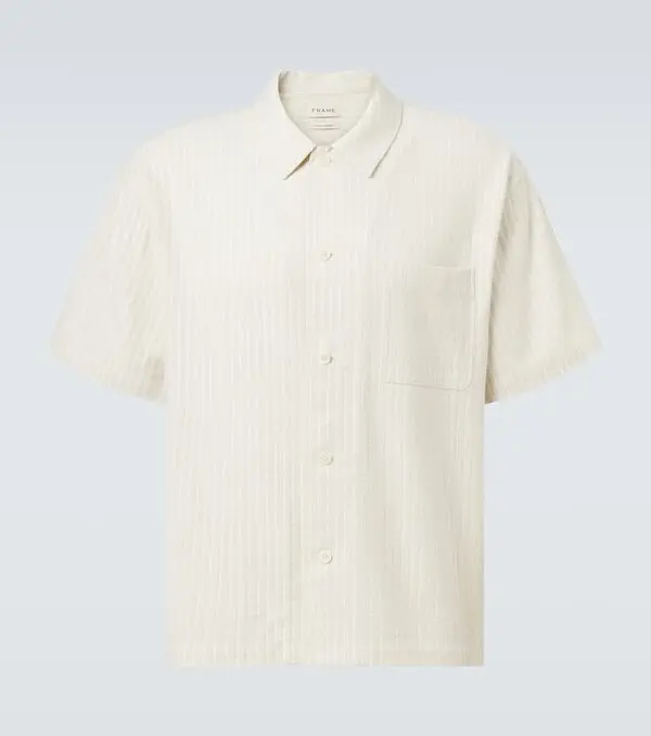 FRAME Striped Bowling Shirt
