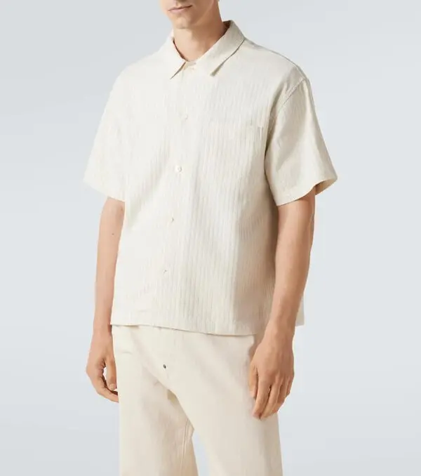 FRAME Striped Bowling Shirt