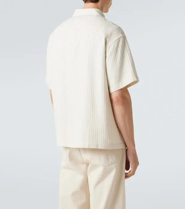 FRAME Striped Bowling Shirt
