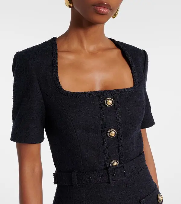 Rebecca Vallance Jonie Belted Pleated Midi Dress