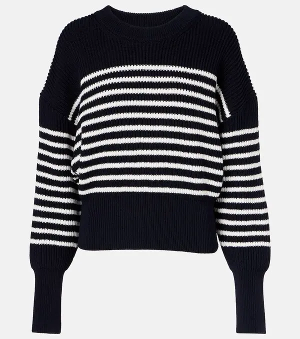 Altuzarra Tanessa Striped Cotton Sweater - Blue