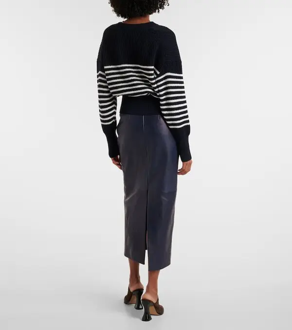 Altuzarra Tanessa Striped Cotton Sweater - Blue