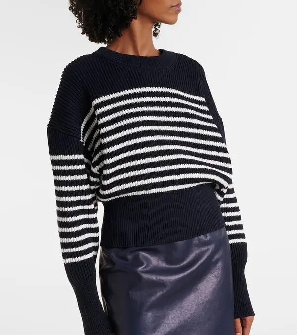 Altuzarra Tanessa Striped Cotton Sweater - Blue