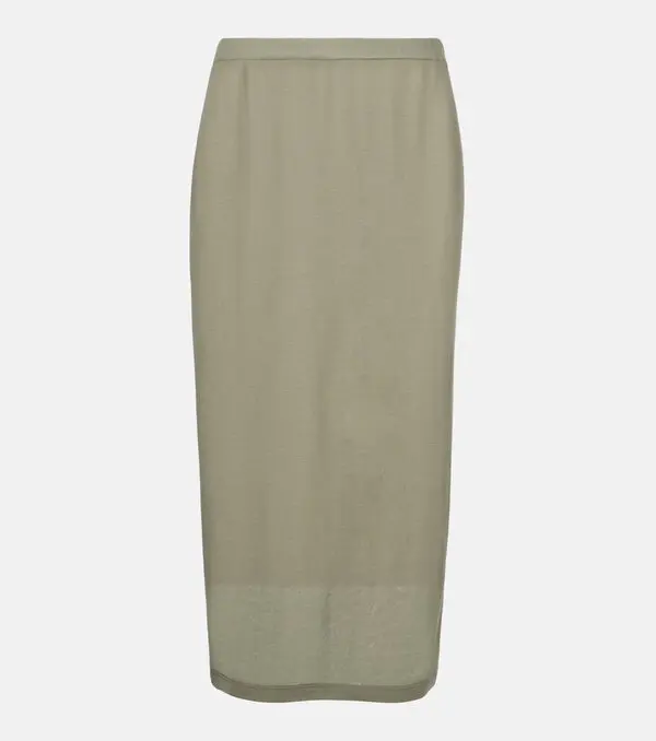 Vince Cotton Midi Skirt