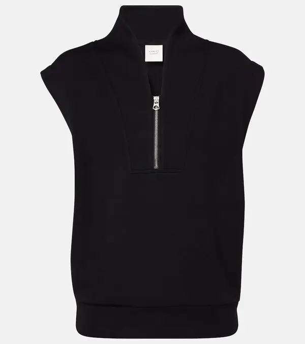 Varley Loretta Half-zip Jersey Vest - Black