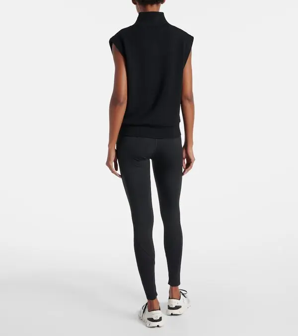 Varley Loretta Half-zip Jersey Vest - Black