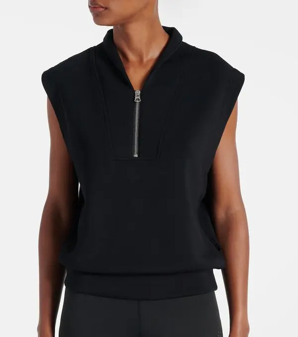 Varley Loretta Half-zip Jersey Vest - Black
