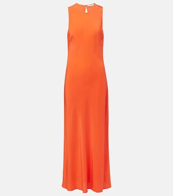 Asceno Valencia Silk Maxi Dress